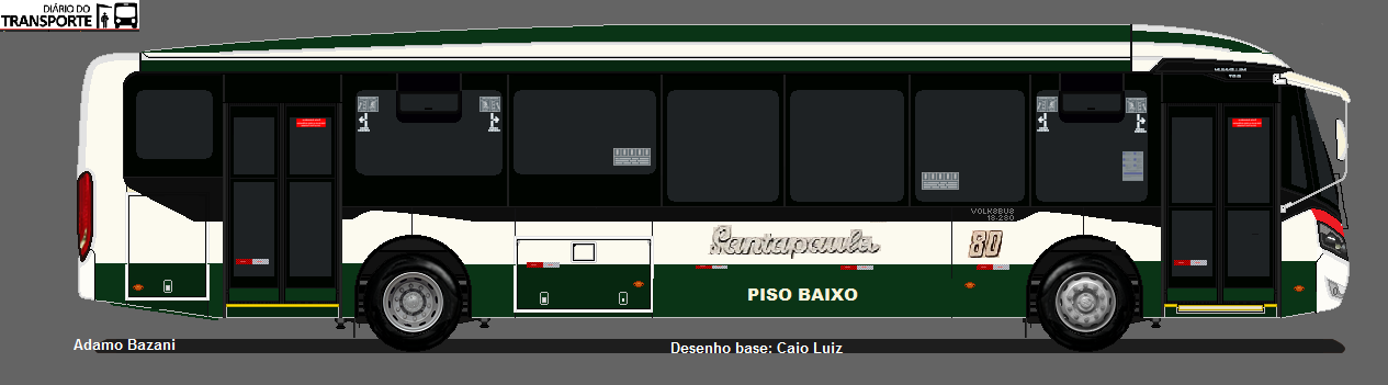 Como seria um sistema de transporte com ônibus novos, mas com pinturas ...